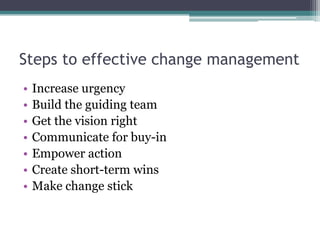 Training module:Change management | PPTX