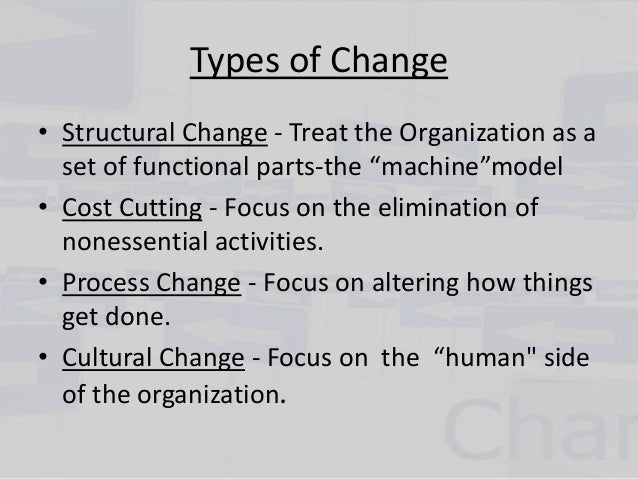 Change management