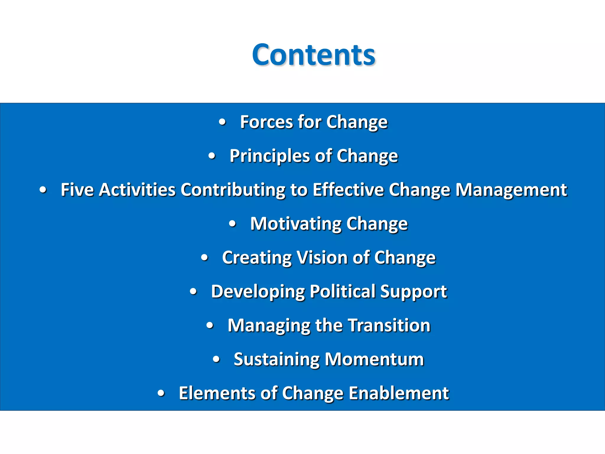 Change Management PPT Slides | PPTX