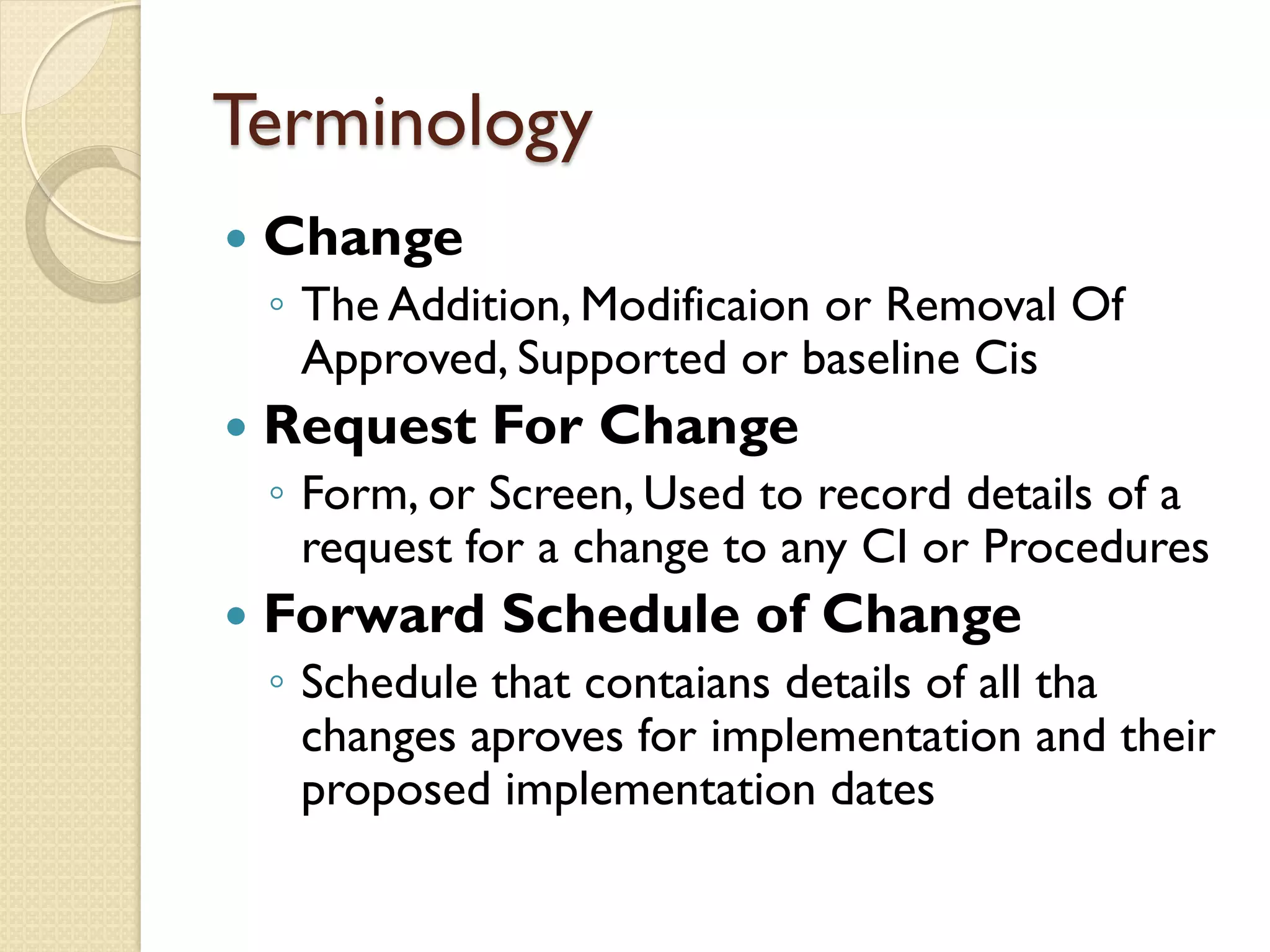 Change management - ITIL Series | PDF