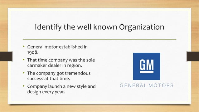 Change management in General motors. | PPT