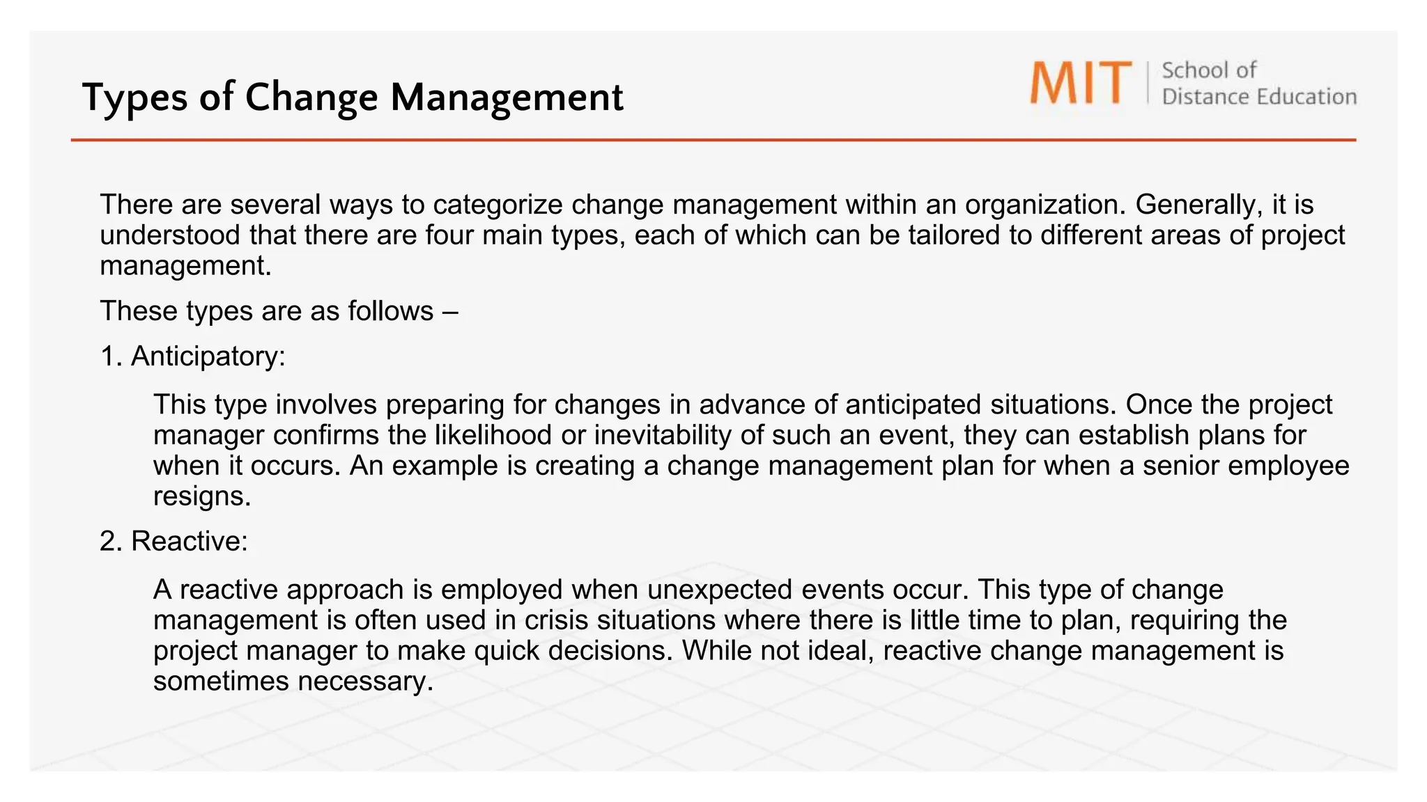 Change management in Project management d | PPTX