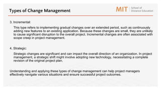 Change management in Project management d | PPTX