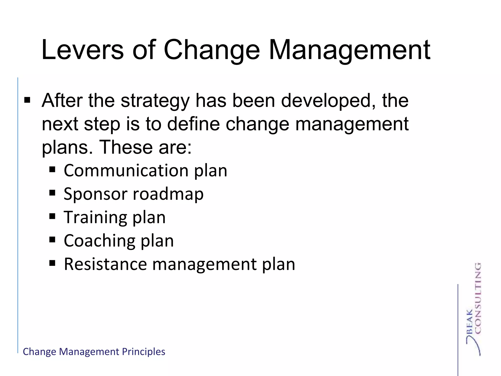 Change management change strategy | PPTX