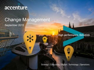 Accenture’s Change Management Strategy for Workday | PPT
