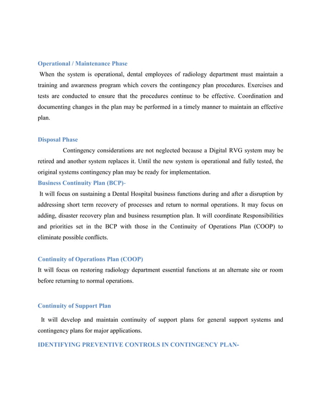 Change Management And Contingency Planning in Transformation of ...