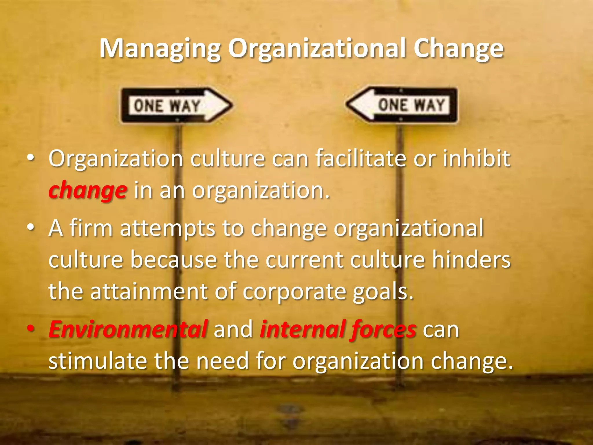 Change management and organization culture | PPSX