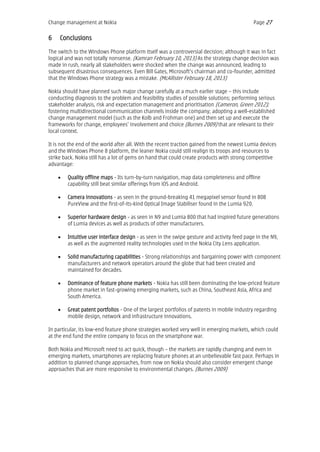 Change managementatnokia | PDF