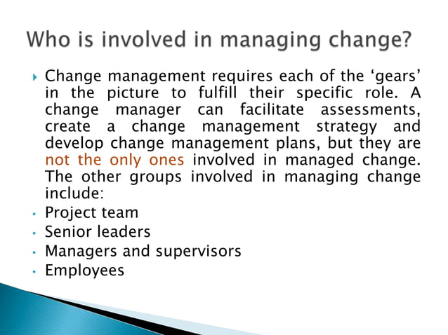 Change Management Basics | PPTX | Management Consulting Industry ...