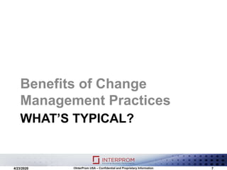 Change management foundation training course by interprom | PPT