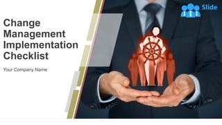 Change Management Implementation Checklist Powerpoint Presentation Slides | PPT