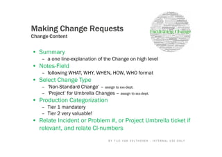 Change management infra basic - quick guideline v1.1 tj | PDF