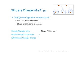 Change management infra basic - quick guideline v1.1 tj | PDF