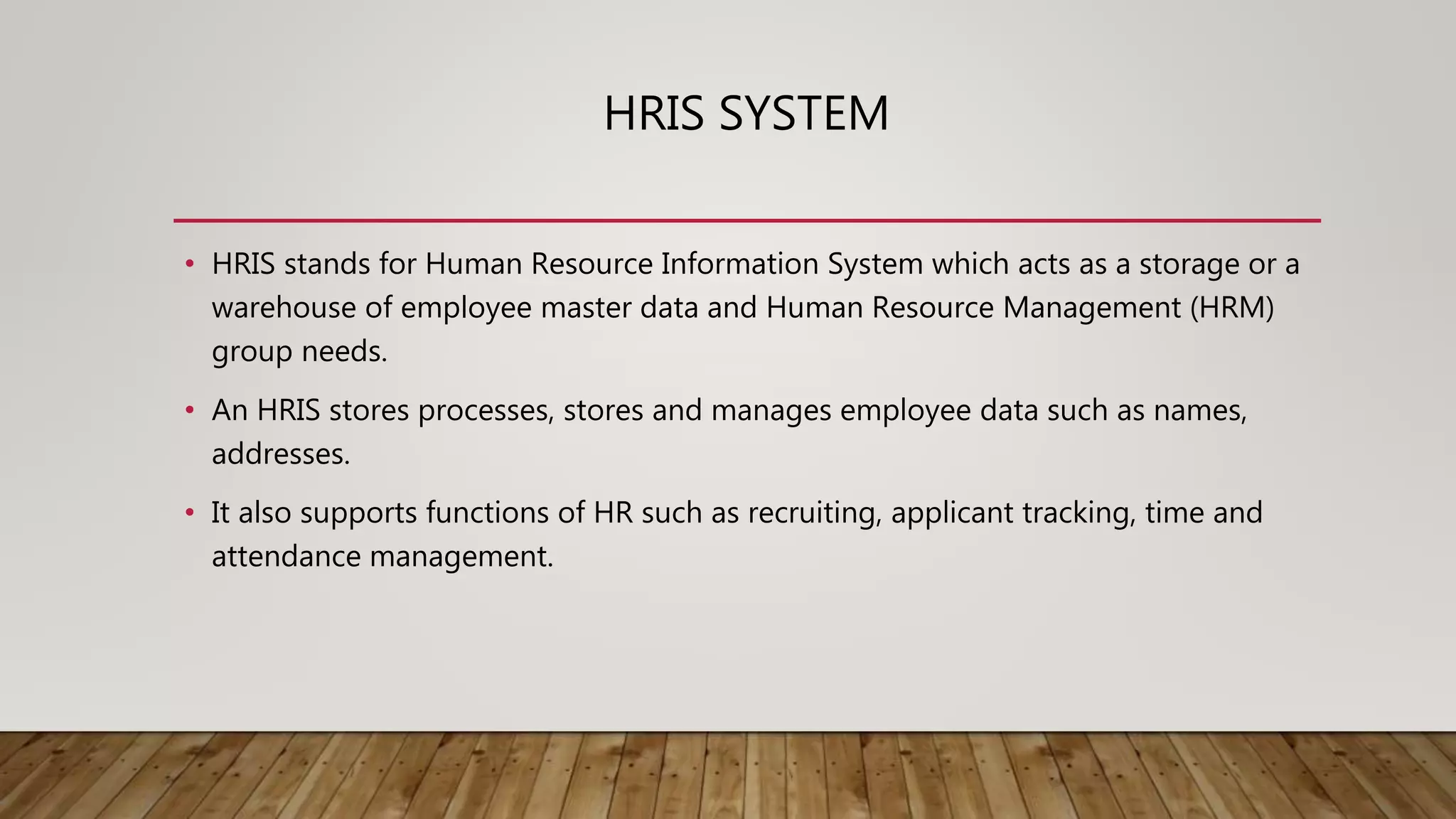 Change Management in an HRIS System | PPTX