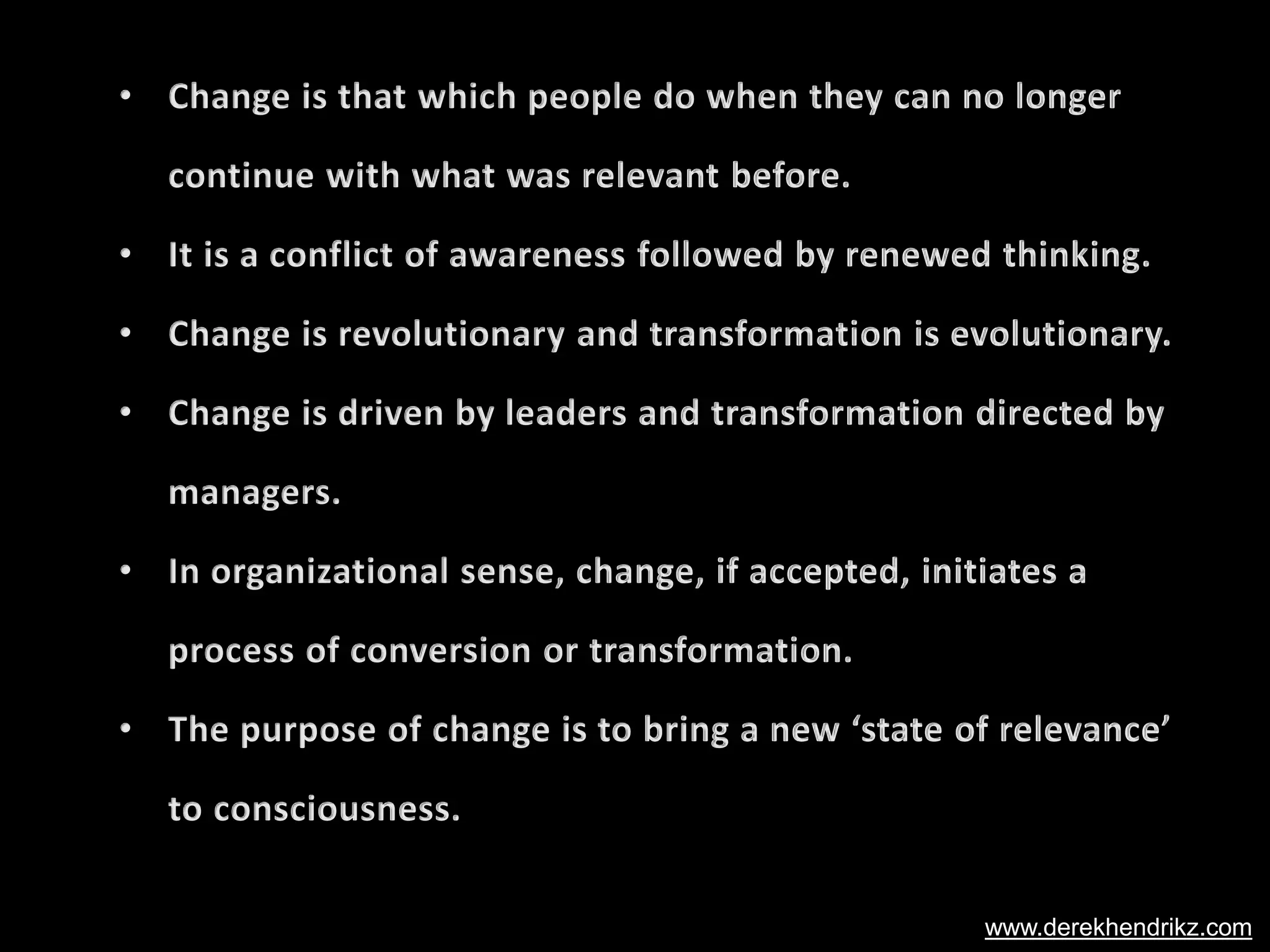 Introduction to Change Management by Derek Hendrikz | PPTX