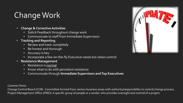 Change Management Introduction for New Supervisors | PPSX | Business ...