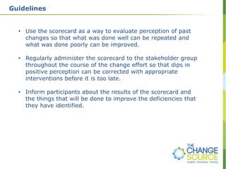 Change management journey scorecard | PDF