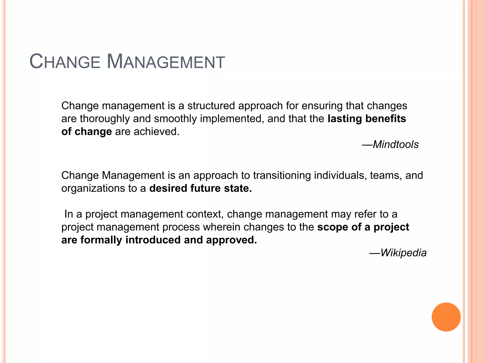 Change Management - UC Berkeley Extension | PPTX