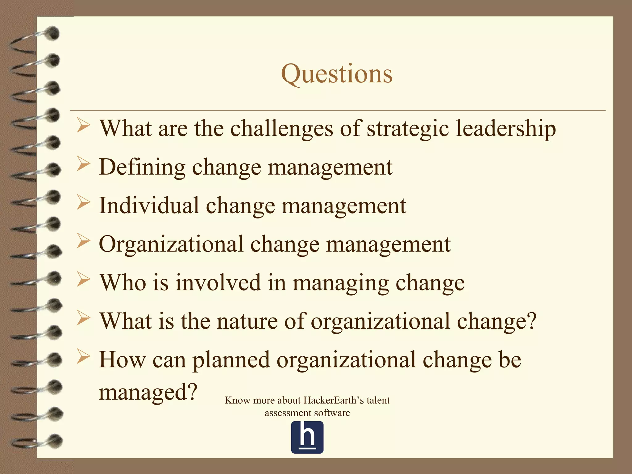 Leading change management | PPT