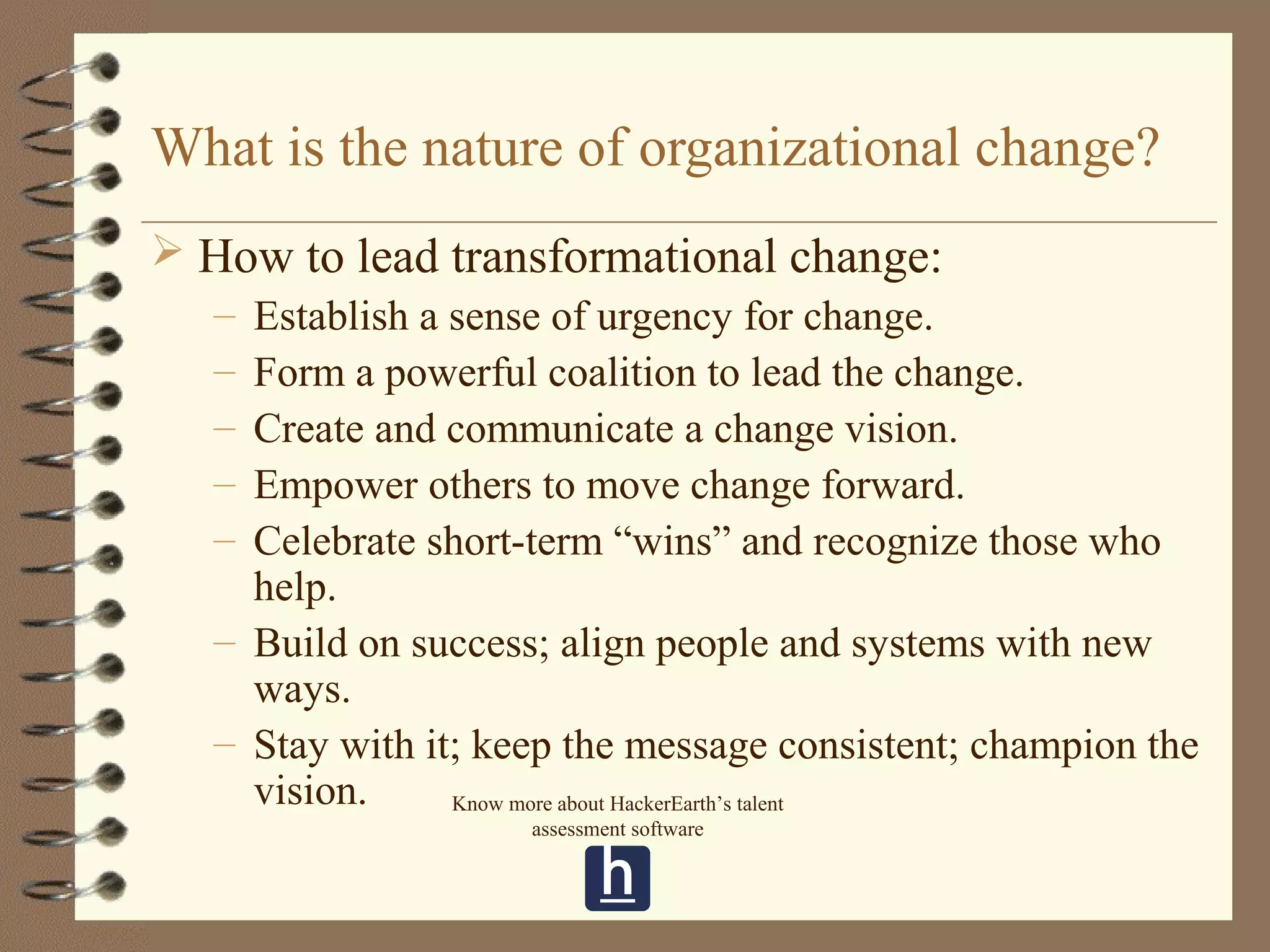 Leading change management | PPT