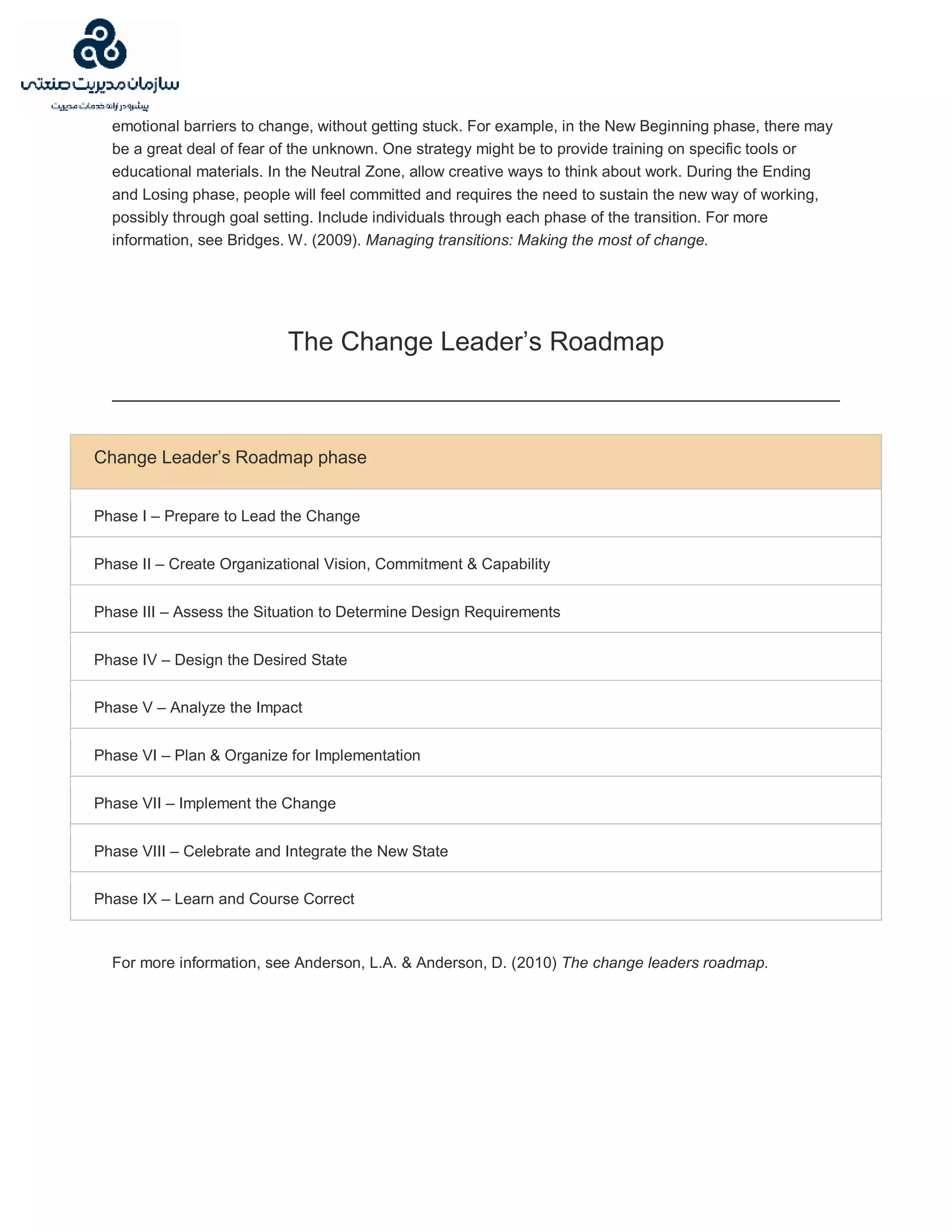 Change management methodologies comparison | PDF