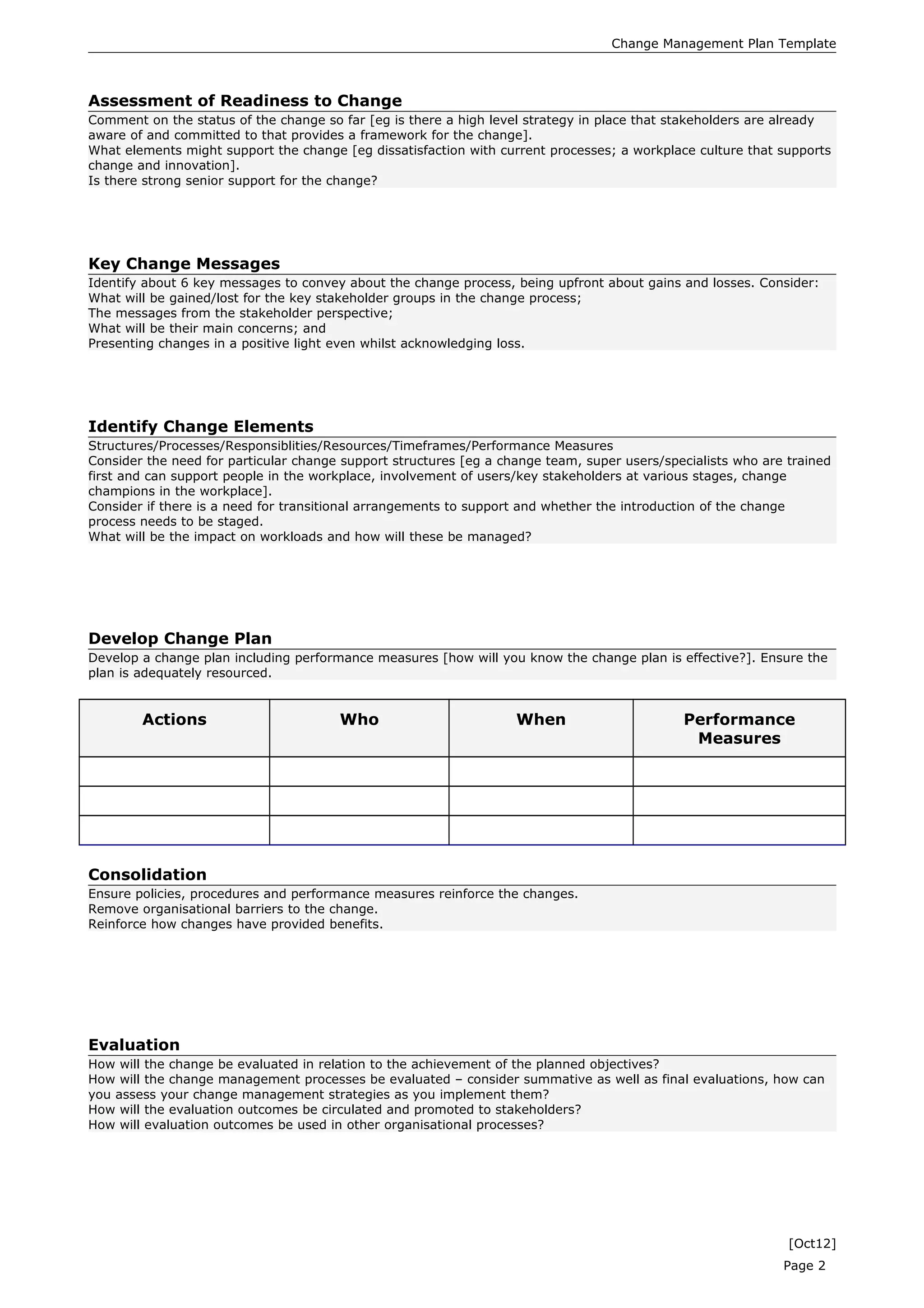 Change management plan | DOC