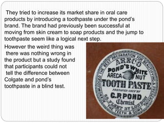Ponds Toothpaste CaseStudy | PPTX