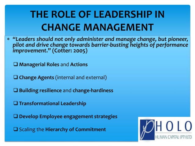 Change management – principles and process | PPTX