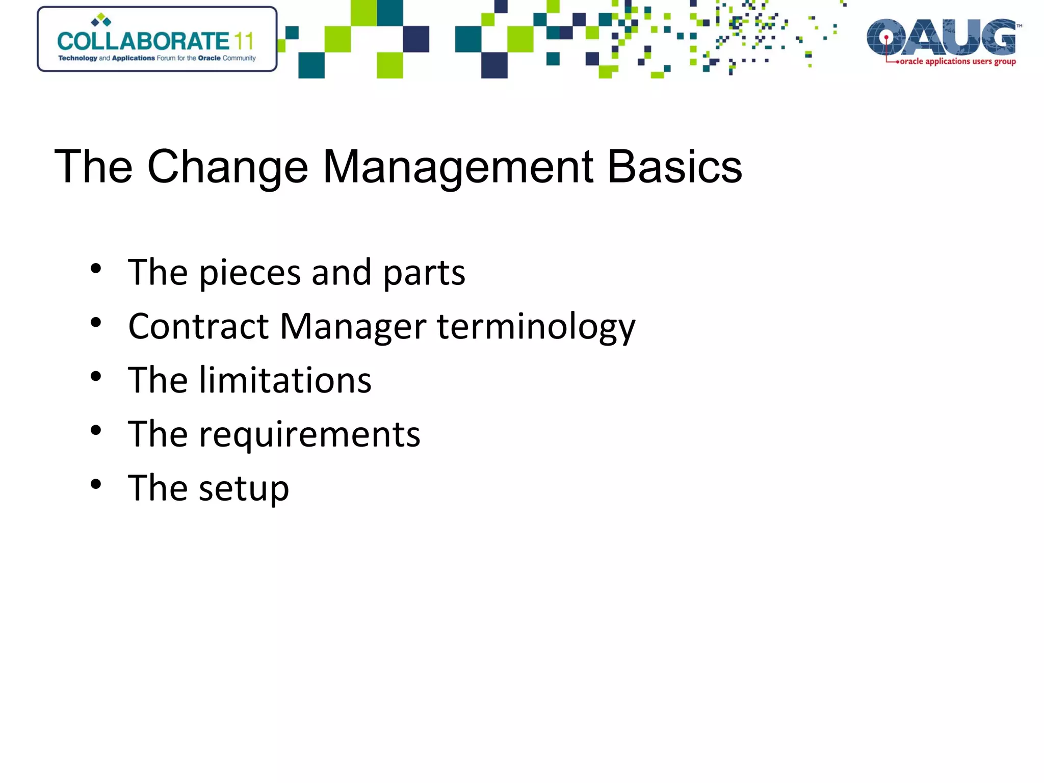 Change management process in pcm pc | PPT