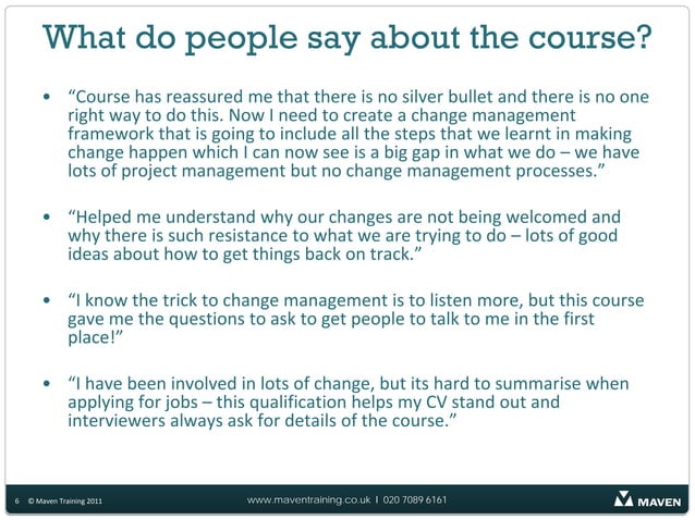 Change management quick guide | PPT