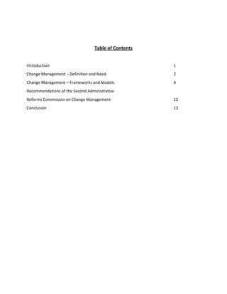 Change management report | PDF
