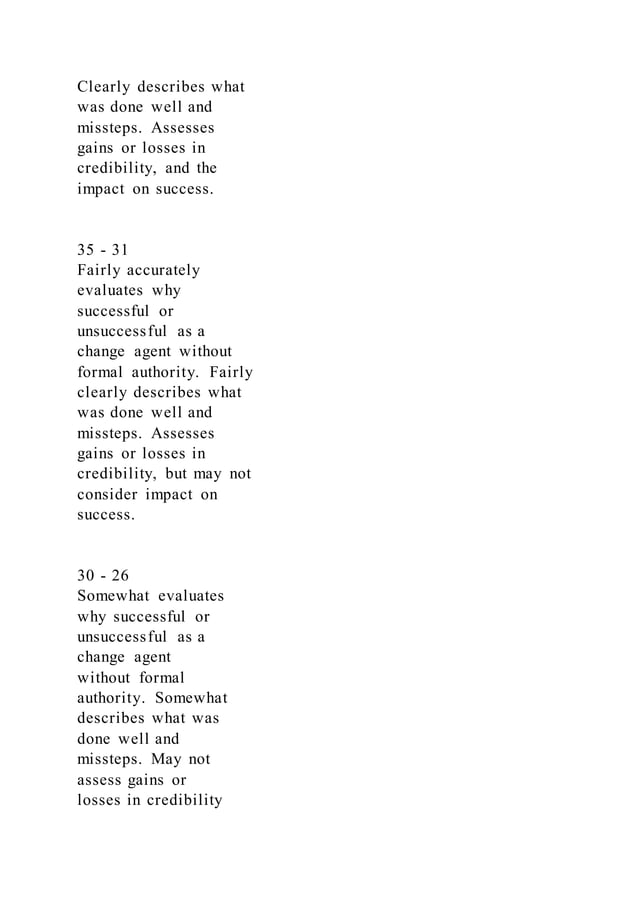 Change Management Simulation Reflection Paper Week 6 Assignm | PDF