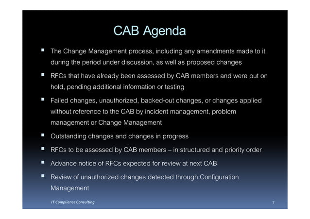 Change Management Overview | PDF
