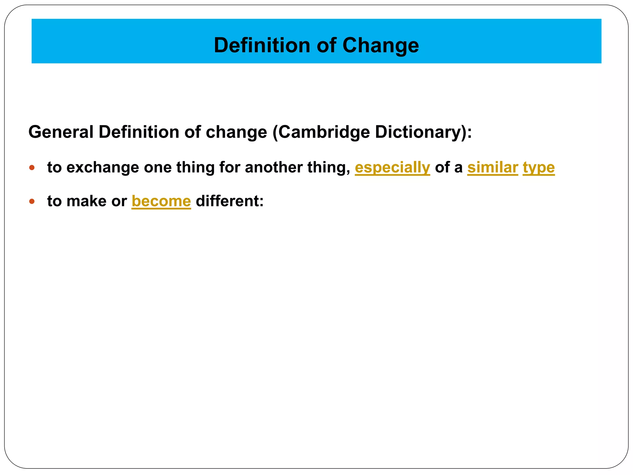 Change management system | PPTX