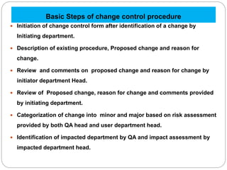 Change management system | PPTX | Manufacturing Industry | Industries