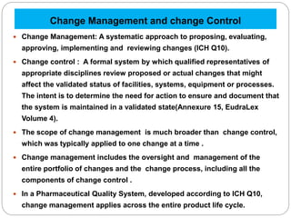 Change management system | PPTX | Manufacturing Industry | Industries