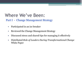Change management teaching lesson | PPTX
