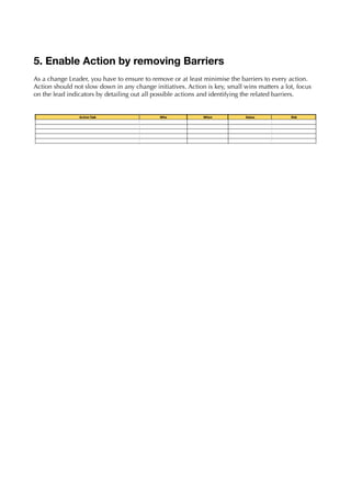Change management toolkit for Leaders | PDF