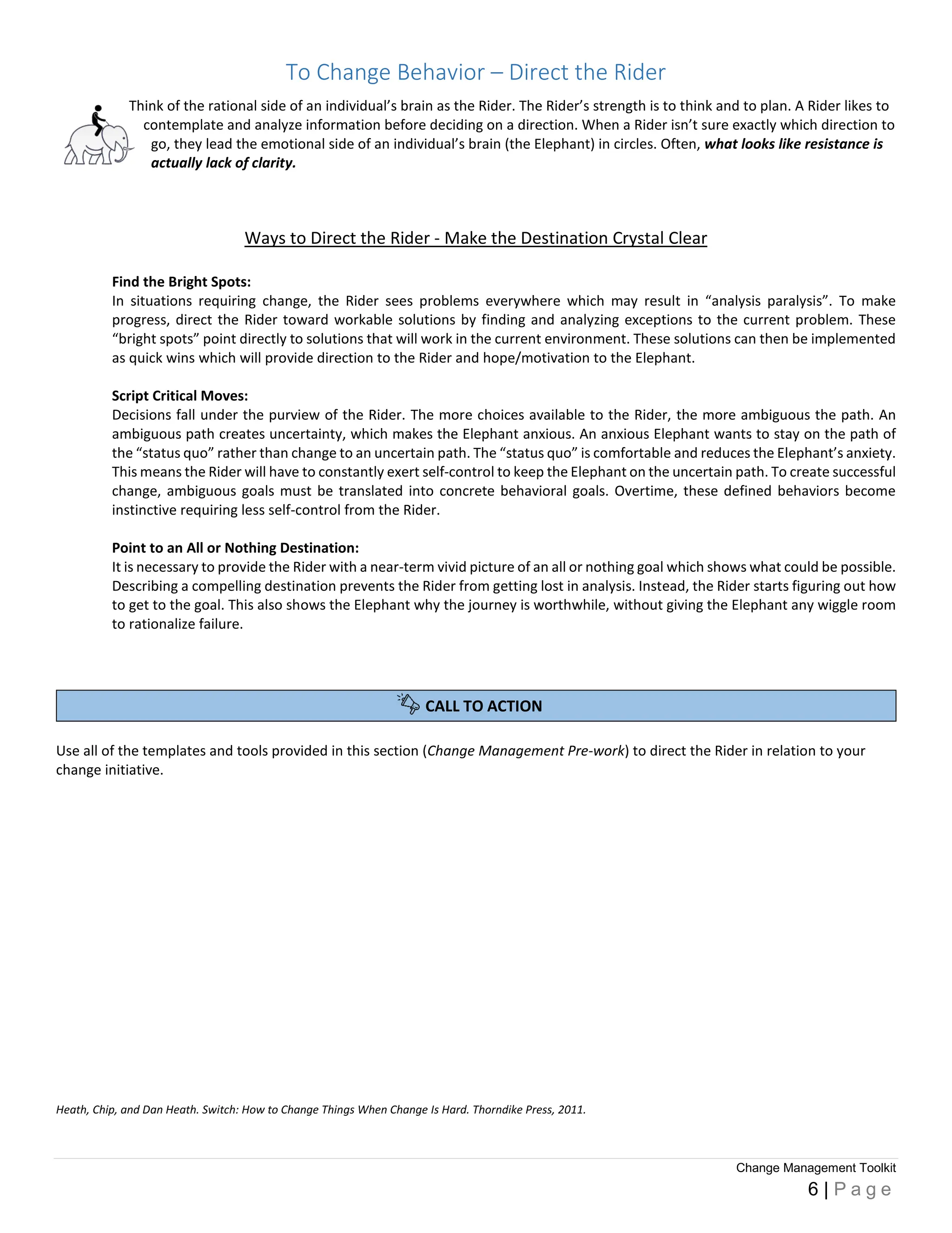 change management toolkit -tips, tools, and techniques for leading a ...
