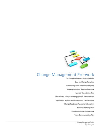 change management toolkit -tips, tools, and techniques for leading a ...