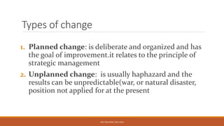 CHANGE MANAGEMNT in health system and care | PDF