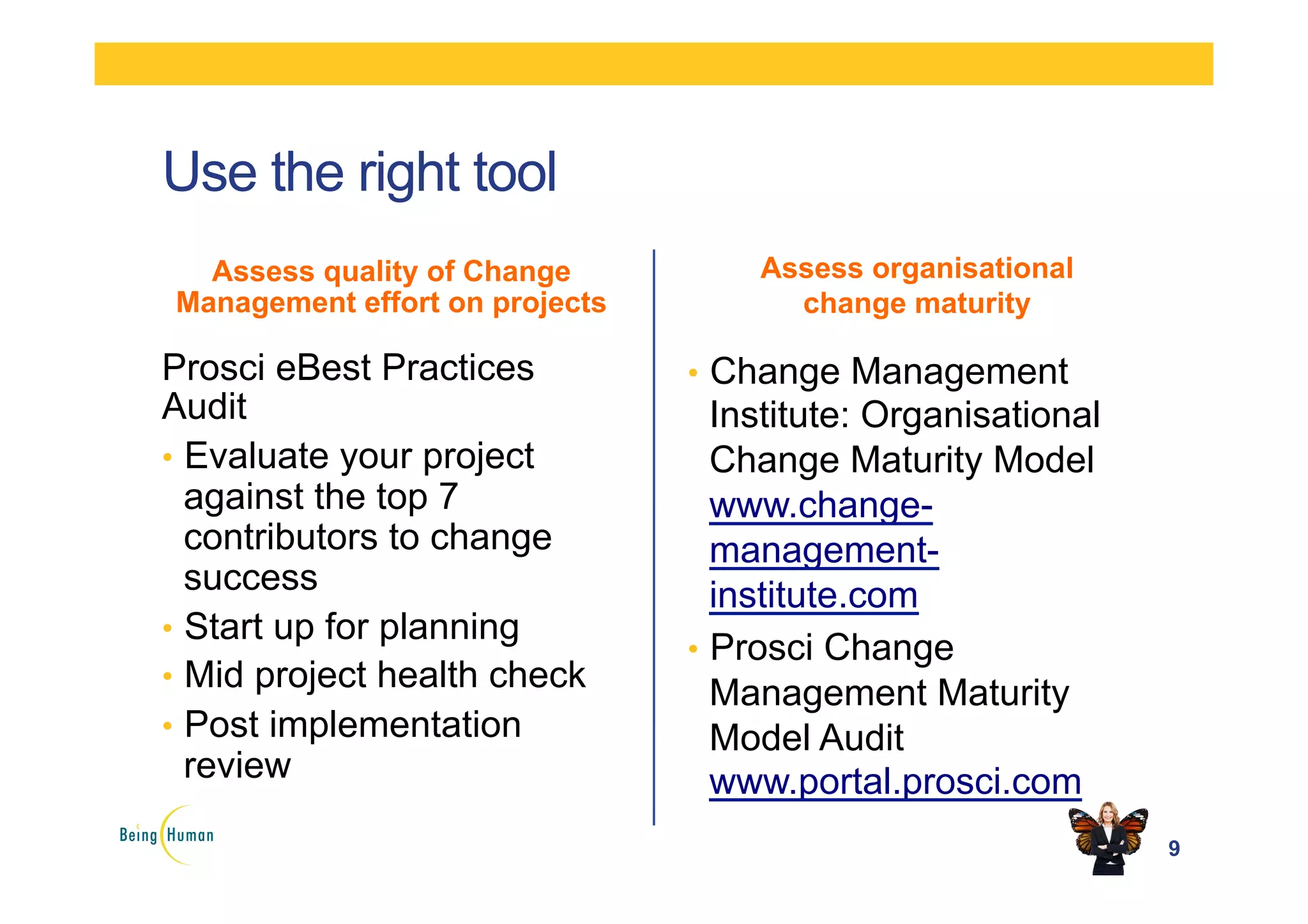 Prosci Change Maturity Community of Practice webinar | PDF