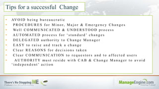 Six steps to implementing Change Management Successfully | PPTX