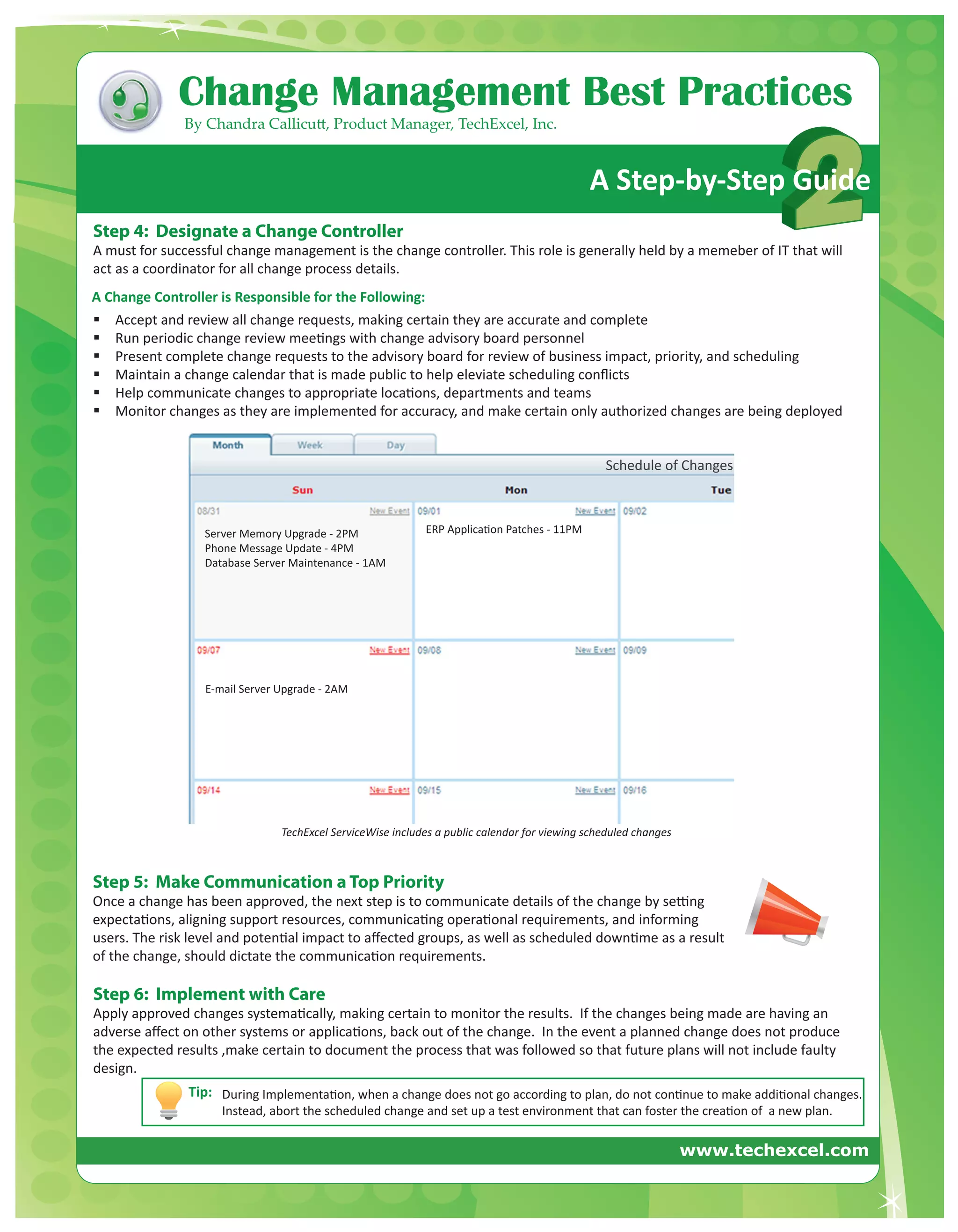 Change Management Best Practices | PDF