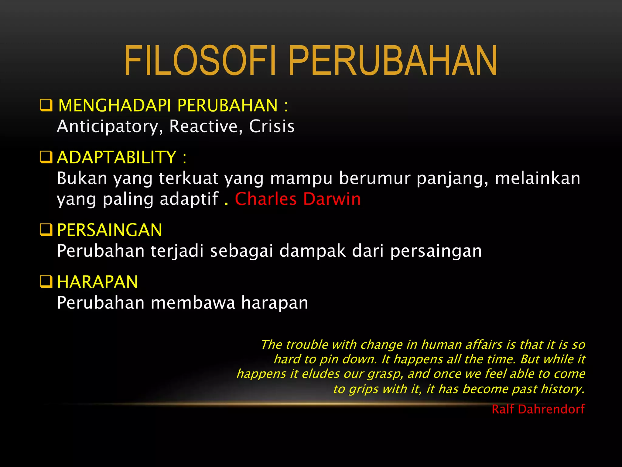 Alat bantu mengampu mata kuliah : Manajemen Perubahan - 1 | PPT