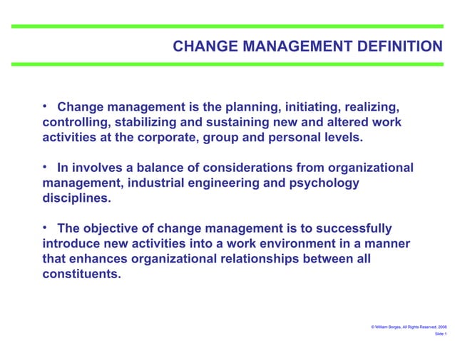 Essential Change Management Concepts | PPT