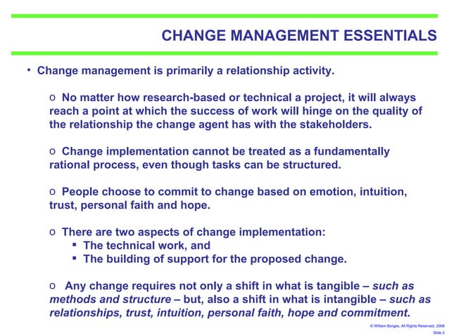 Essential Change Management Concepts | PPT