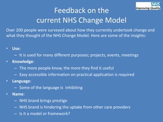 NHS Change Model hack day full report | PPT