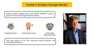 Kotter's 8-Step Change Model Explained | Kotter's Change Management Model | Simplilearn | PPTX