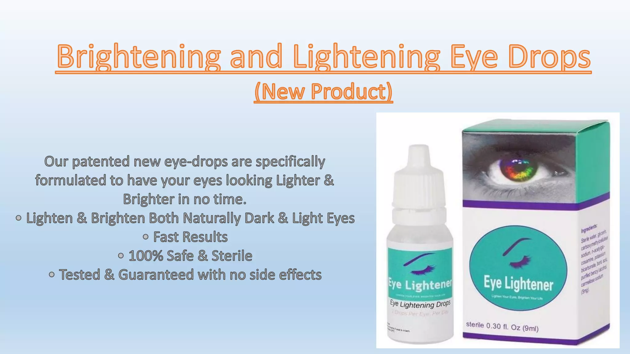 Eye Lightening Drops | PDF | Graphics Software | Computer Software and ...